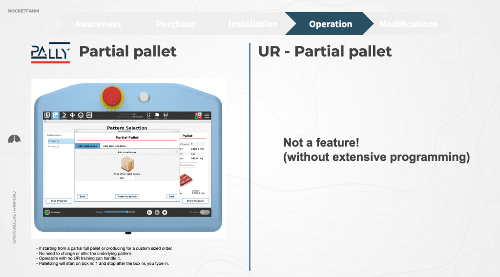Pally Palletizing Software vs. UR Palletizing Template | Comparison ...